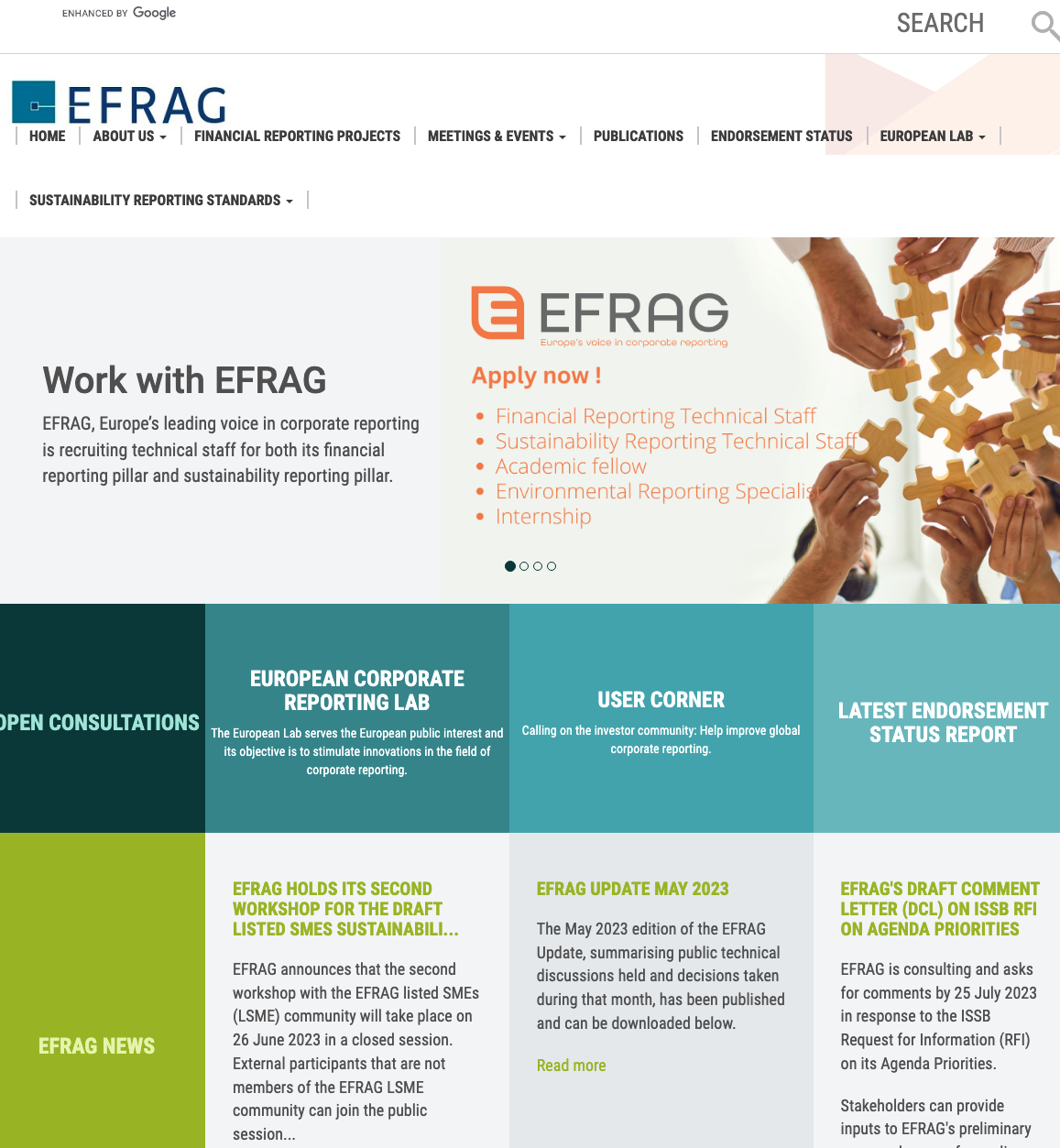 European Financial Reporting Advisory Group (EFRAG) | IFC Beyond the Balance Sheet